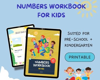 Numbers Preschool Workbook, Printable Number Worksheets for Kids ...