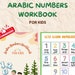 Arabic Numbers Preschool Workbook, Printable Number Worksheets for Kids ...