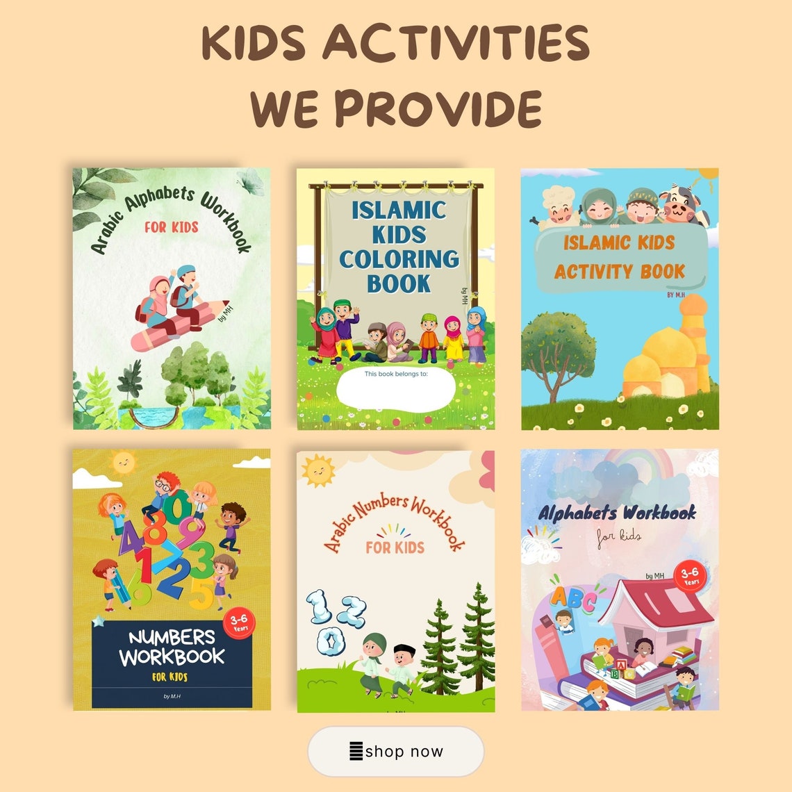 Islamic Activity Sheets for Kids, Islamic Coloring Book, Muslim Kids ...