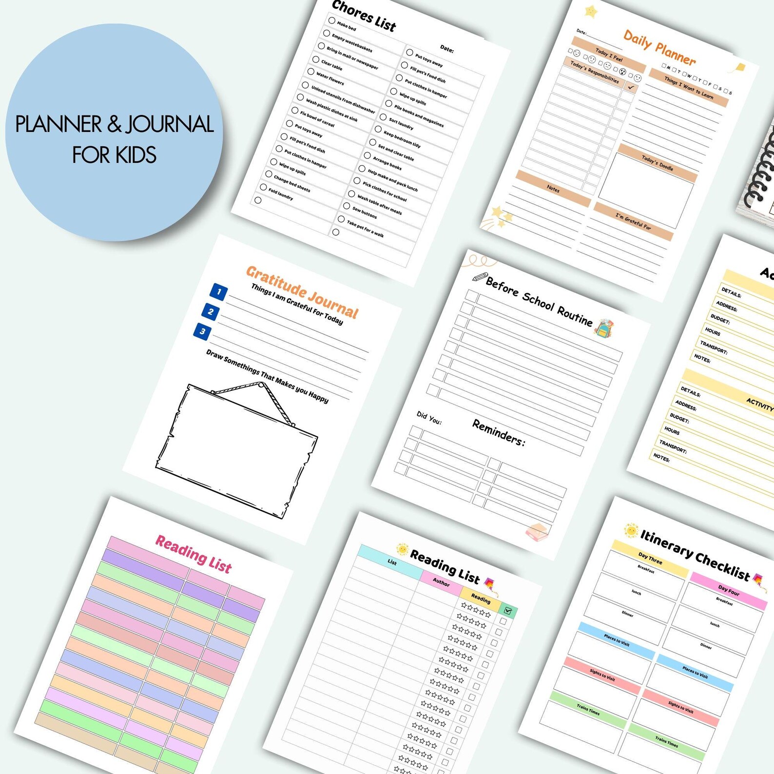 Kids Activity Pack Bundle, Kids Activity Pack, Printable Activity ...