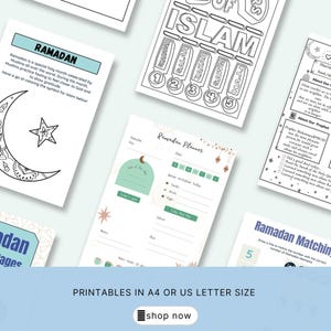 Ramadan Activity Pages Printable, Eid Activity Book, Ramadan Printable ...