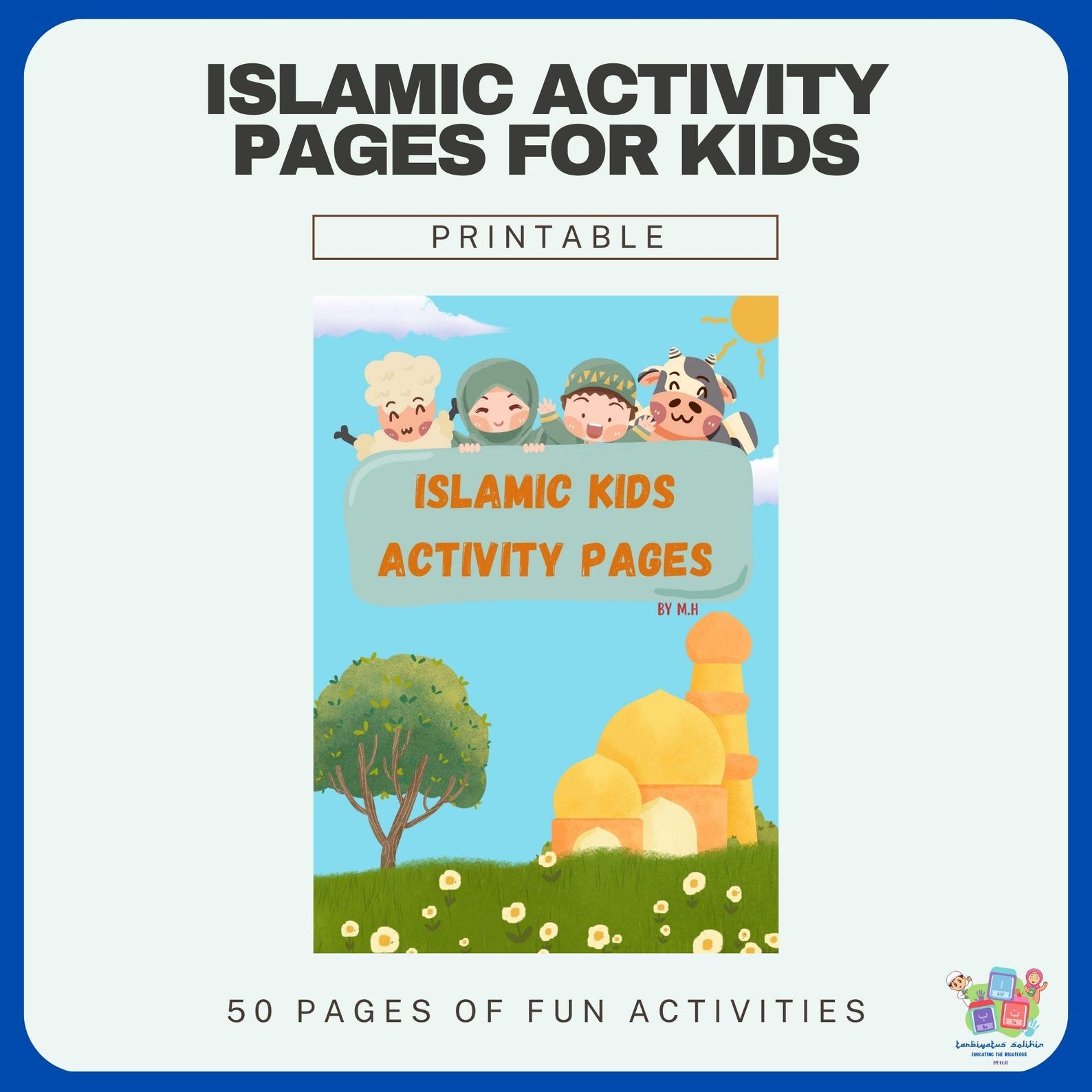 Islamic Activity Sheets for Kids, Islamic Coloring Book, Muslim Kids ...