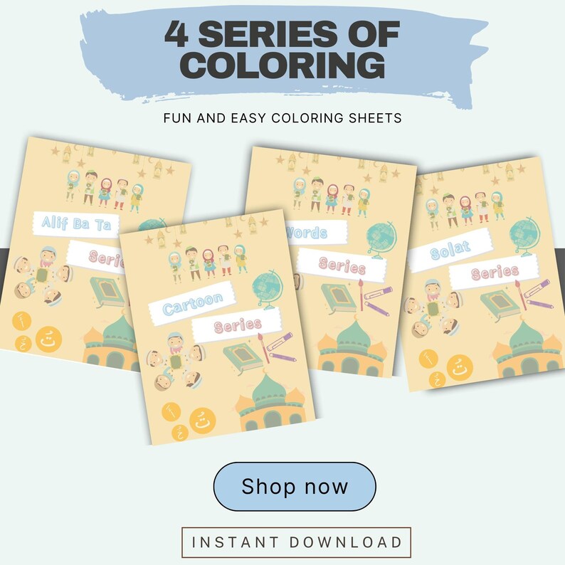 100 Printable Islamic Colouring Pages, Islamic Activity Book, Islamic ...