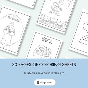 100 Printable Islamic Colouring Pages, Islamic Activity Book, Islamic ...