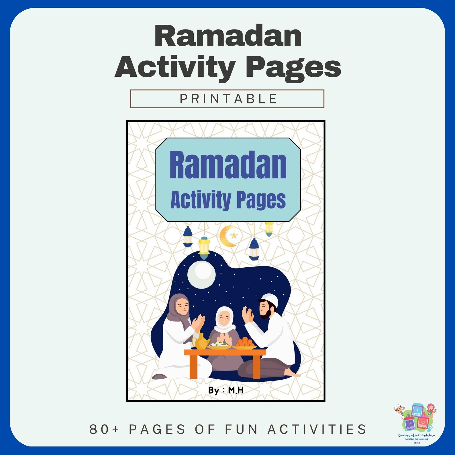 Ramadan Activity Pages Printable, Eid Activity Book, Ramadan Printable ...
