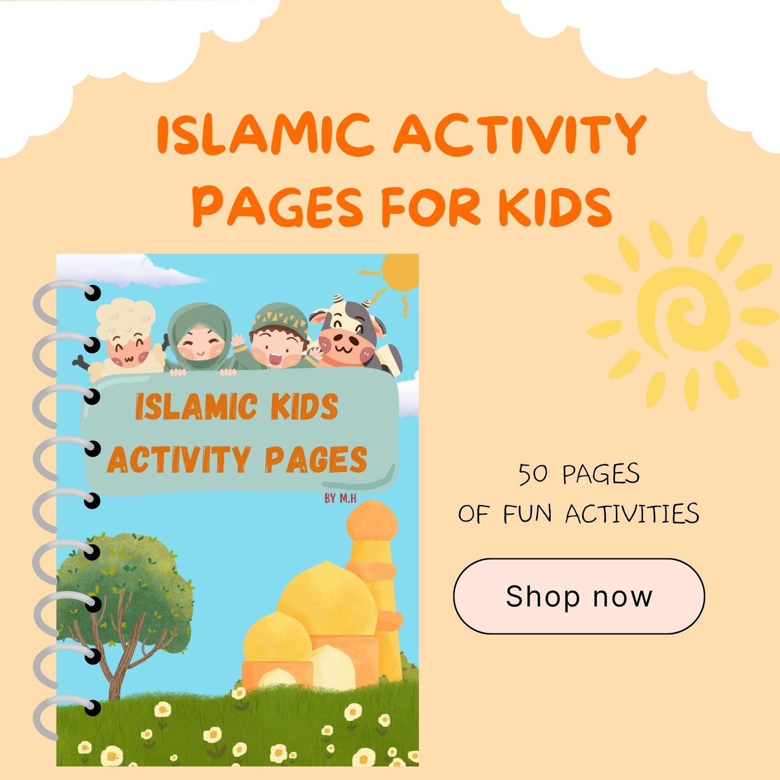 Islamic Activity Sheets for Kids, Islamic Coloring Book, Muslim Kids ...