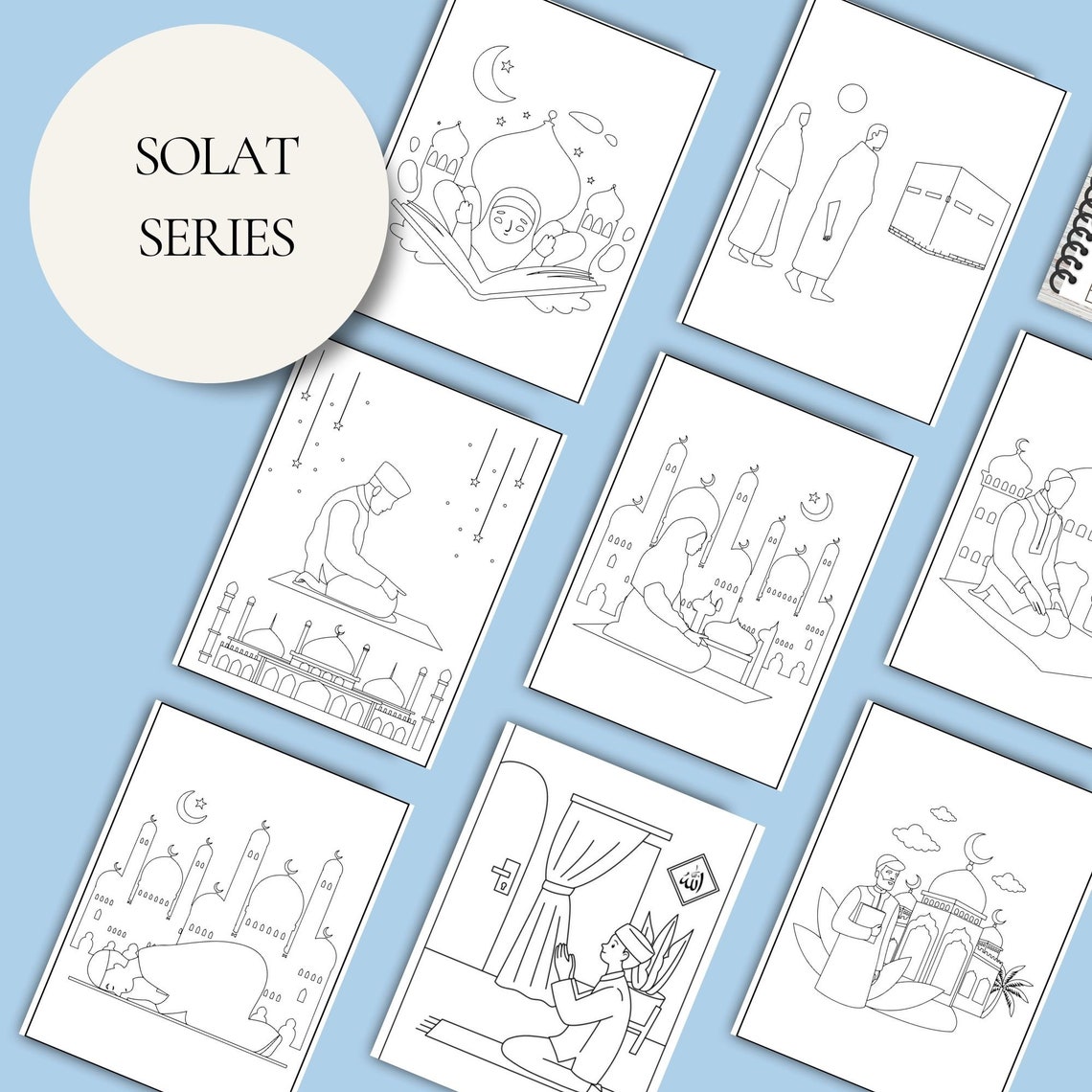 100 Printable Islamic Colouring Pages, Islamic Activity Book, Islamic ...