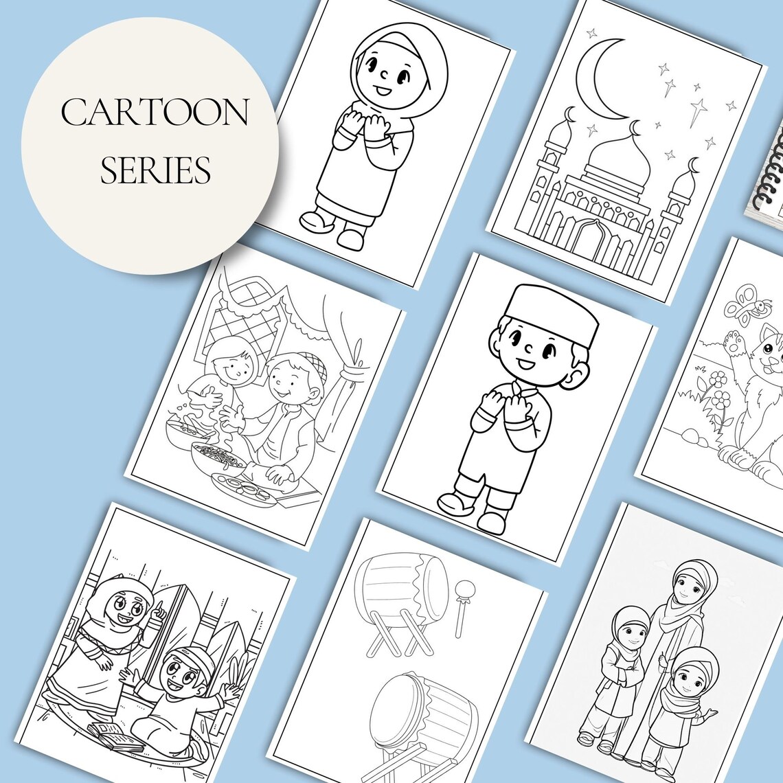 100 Printable Islamic Colouring Pages, Islamic Activity Book, Islamic ...