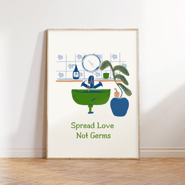 Spread Love Not Germs - Etsy