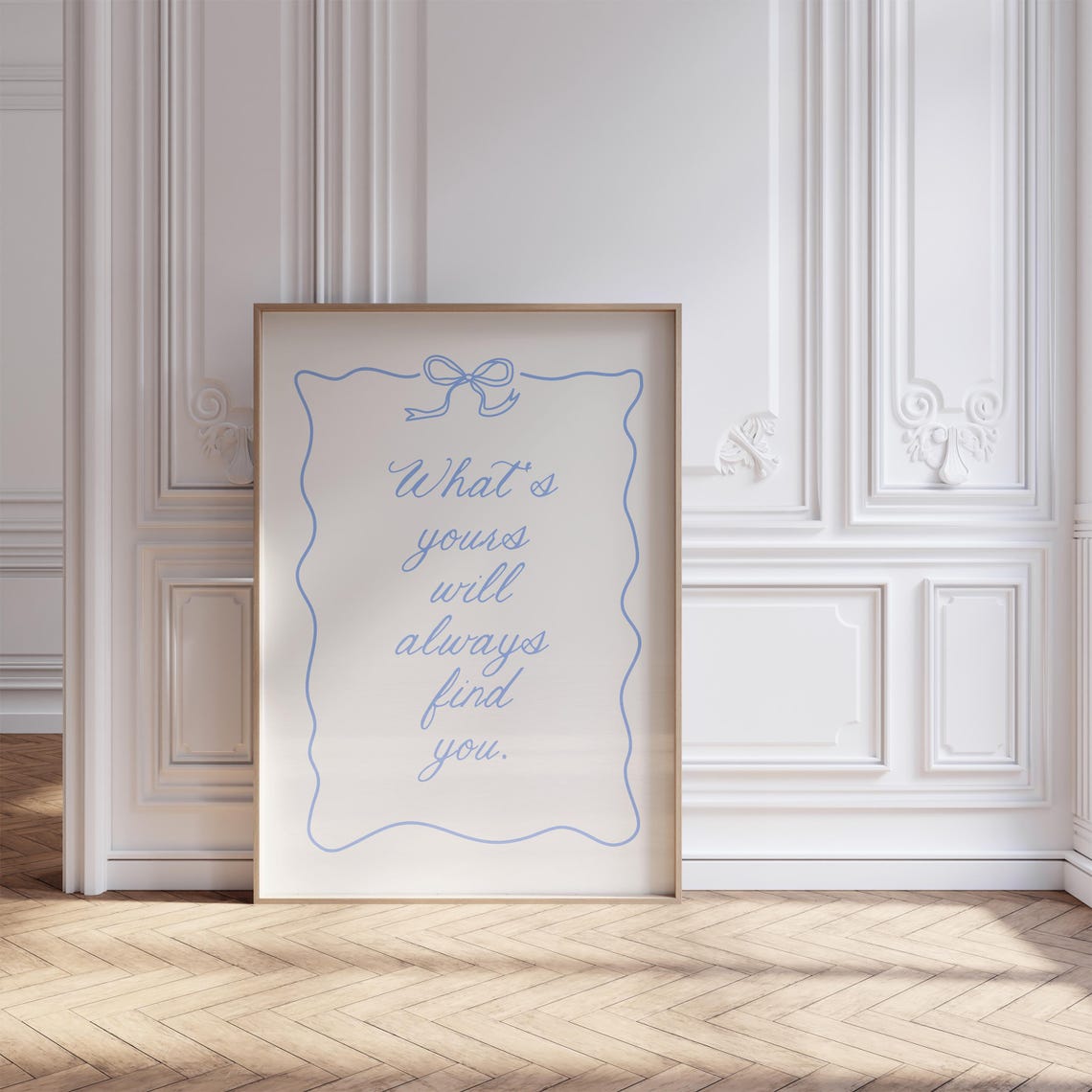 What's Yours Will Always Find You Poster, Positive Affirmation Print ...