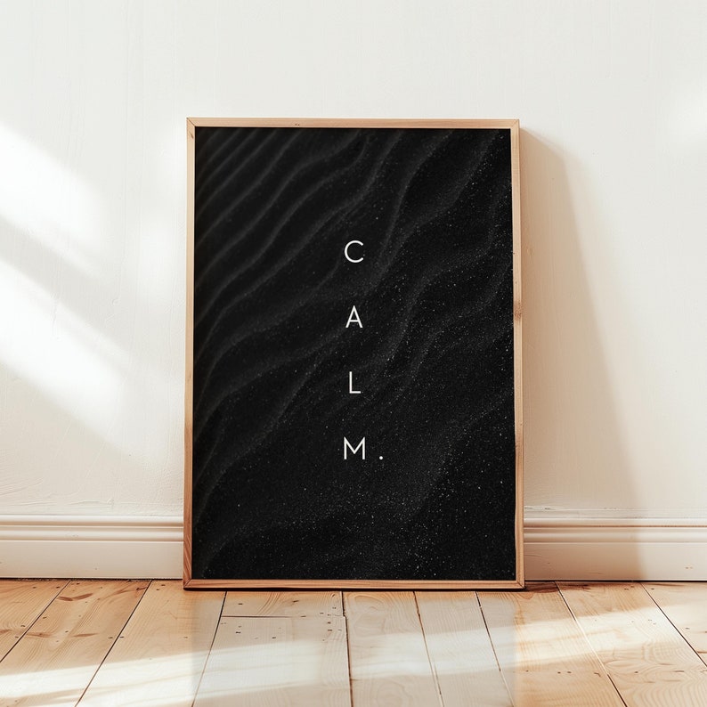 Calm Print, Minimalist Wall Art, Calm Printable Art, Inspirational ...
