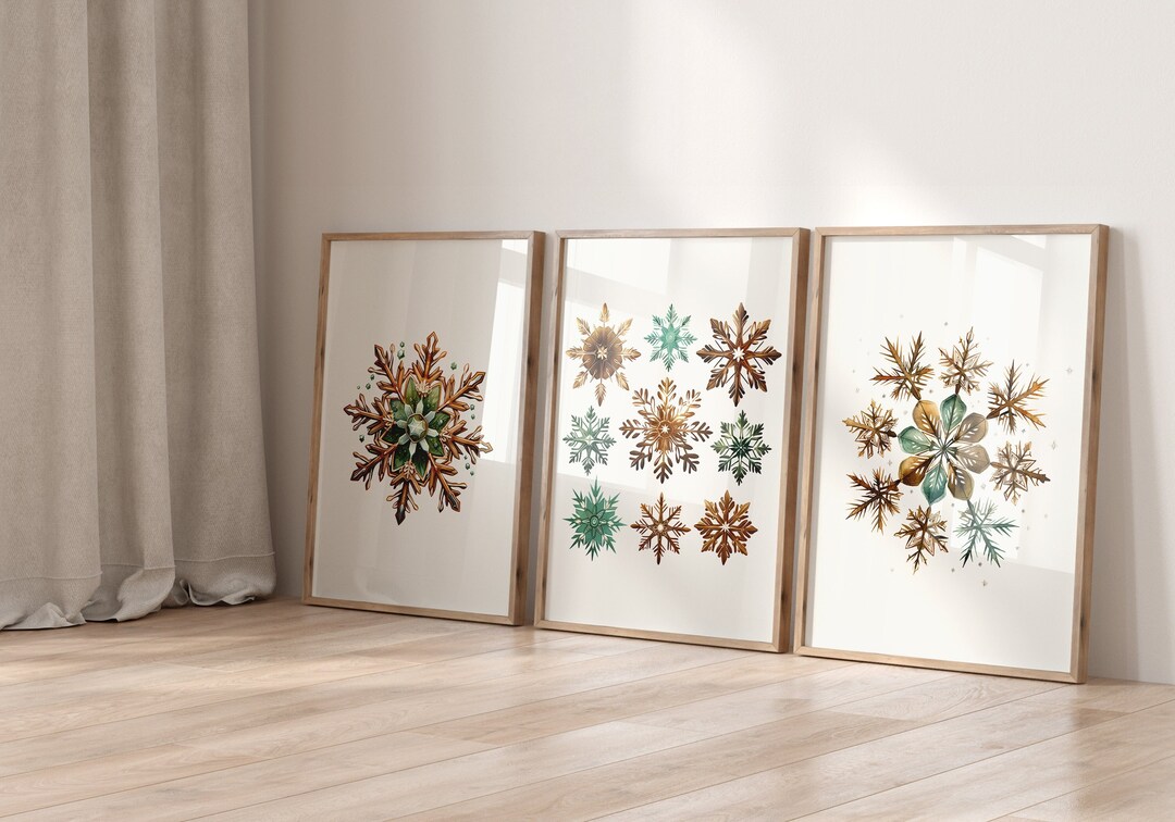 Rustic Christmas Wall Art, Farmhouse Christmas Print, Classic Christmas ...