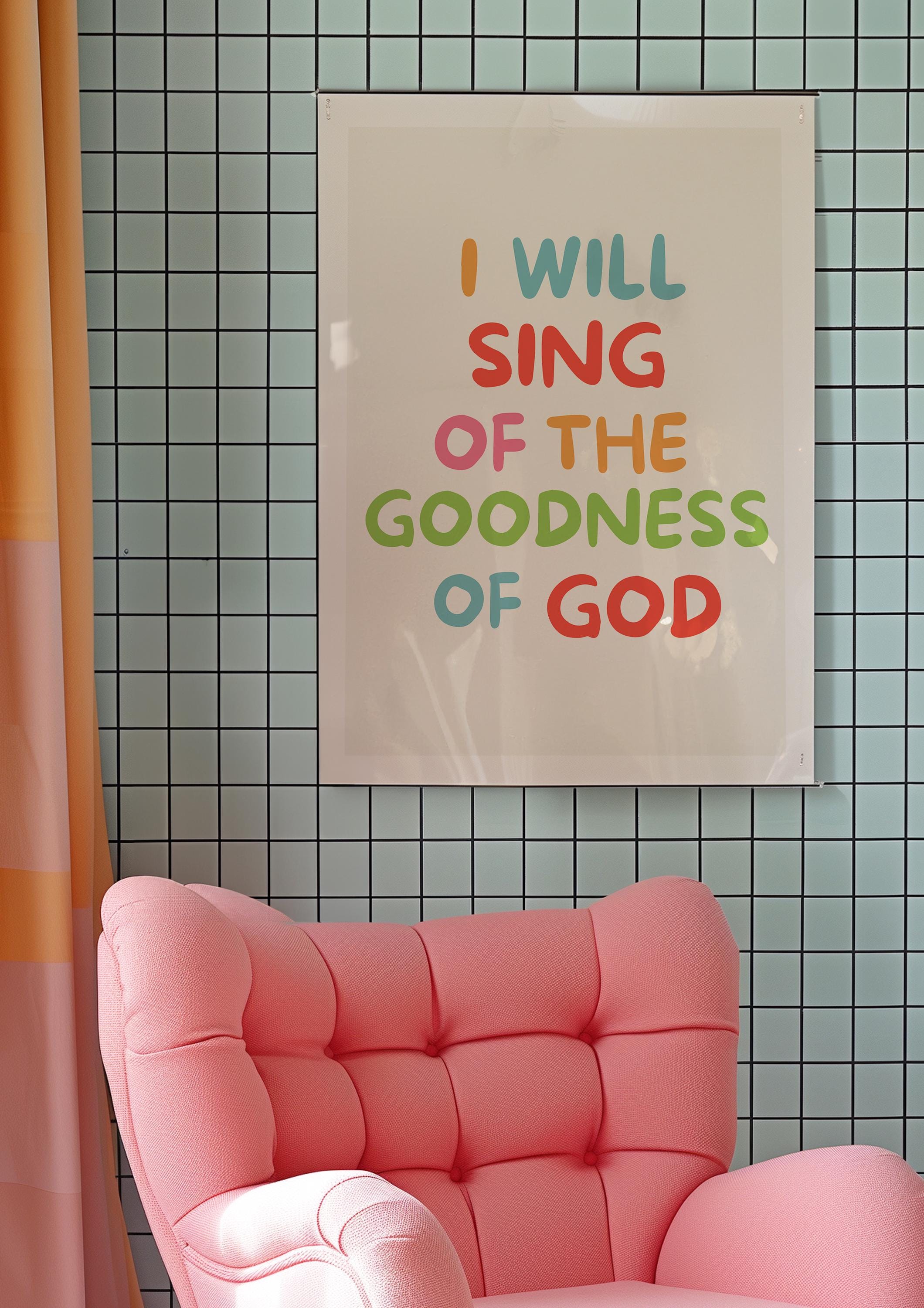 Goodness of God Print, Christian Faith, Jesus, God Poster, Scripture ...