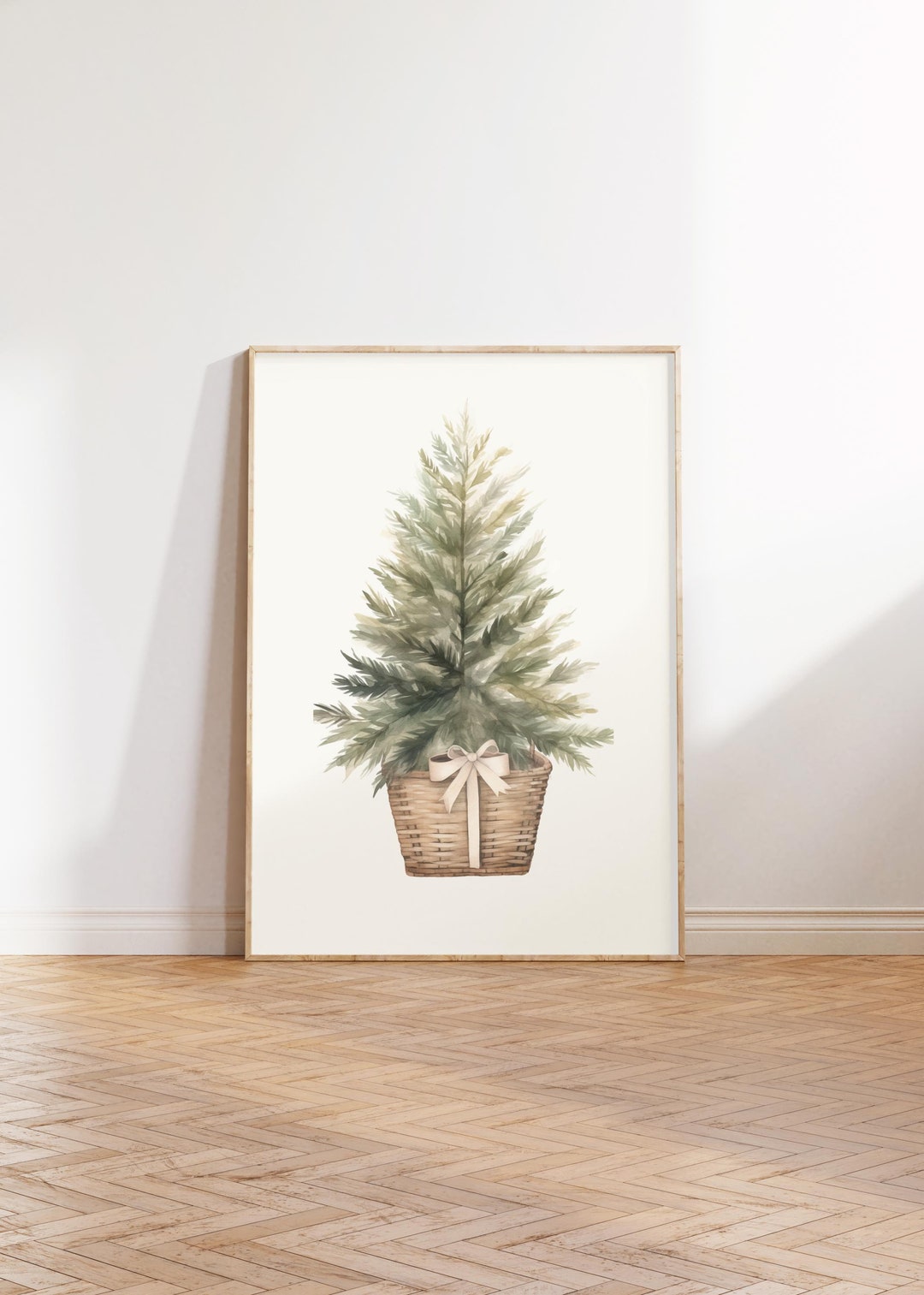 Christmas Tree Print, Christmas Printable Art, Retro Christmas Decor ...