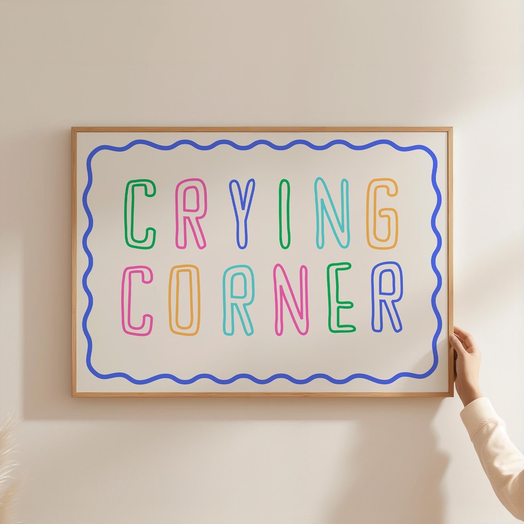 Crying Corner • Girly Wall Art Prints • Trendy Wall Art • Cute ...