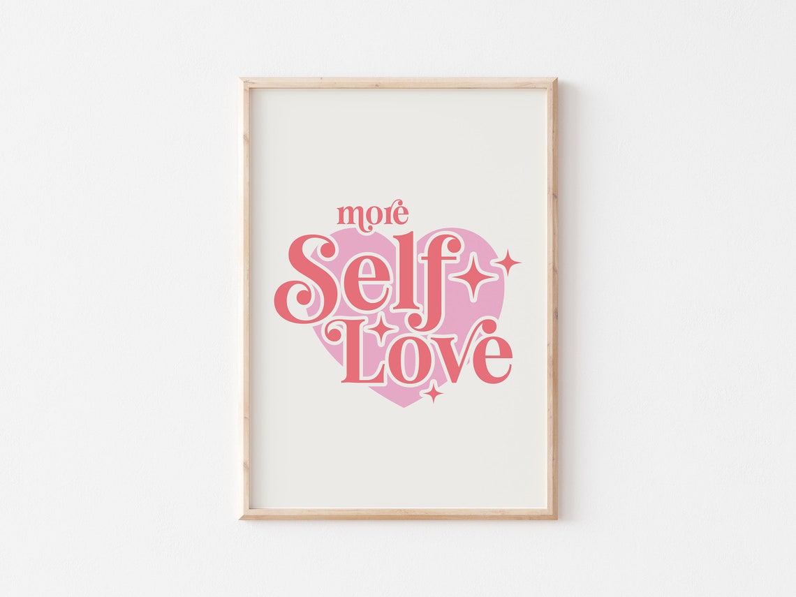 Self Love Club Print, More Self Love Print, Self Love Affirmations ...