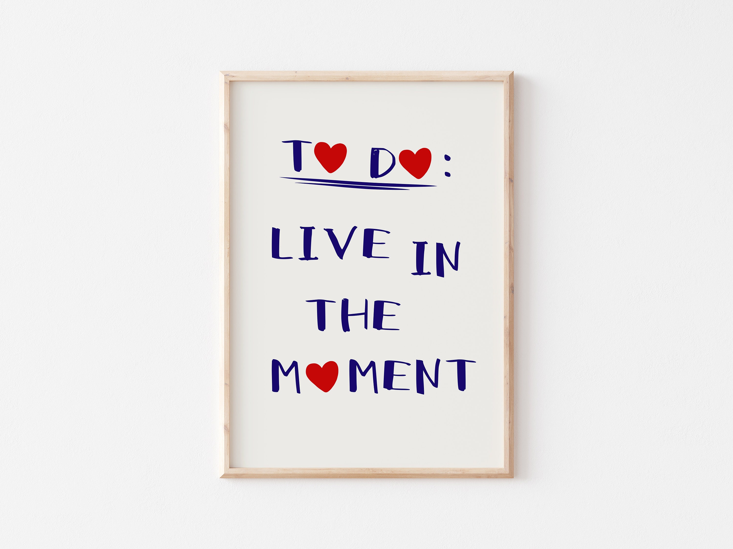 To Do List Live in the Moment Print, Trendy Printable Art, Aesthetic ...