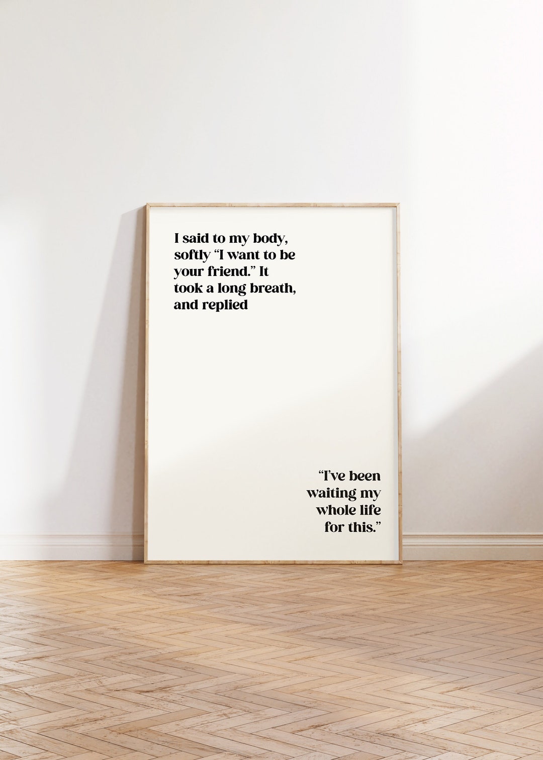 Printable Love Your Body Wall Art, Body Positivity Poster, Positive ...