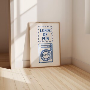 Loads of Fun Poster, Funny Laundry Print, Laundry Room Decor ...