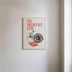 The Breakfast Club Print, Retro Dinning Room Wall Art, Foodie Art ...