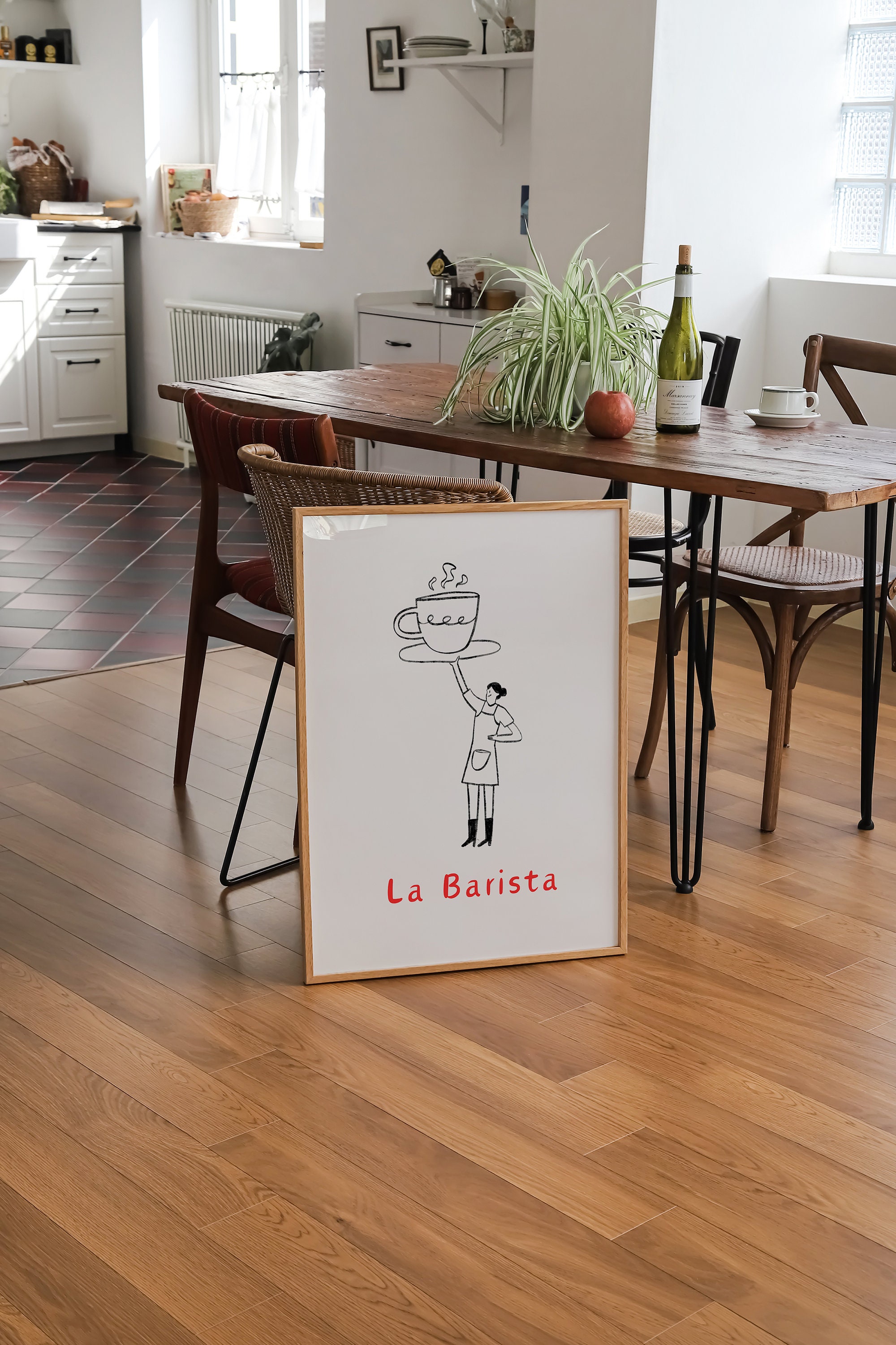 La Barista Print, Cute Coffee Poster, Funny Barista Wall Art, Coffee ...