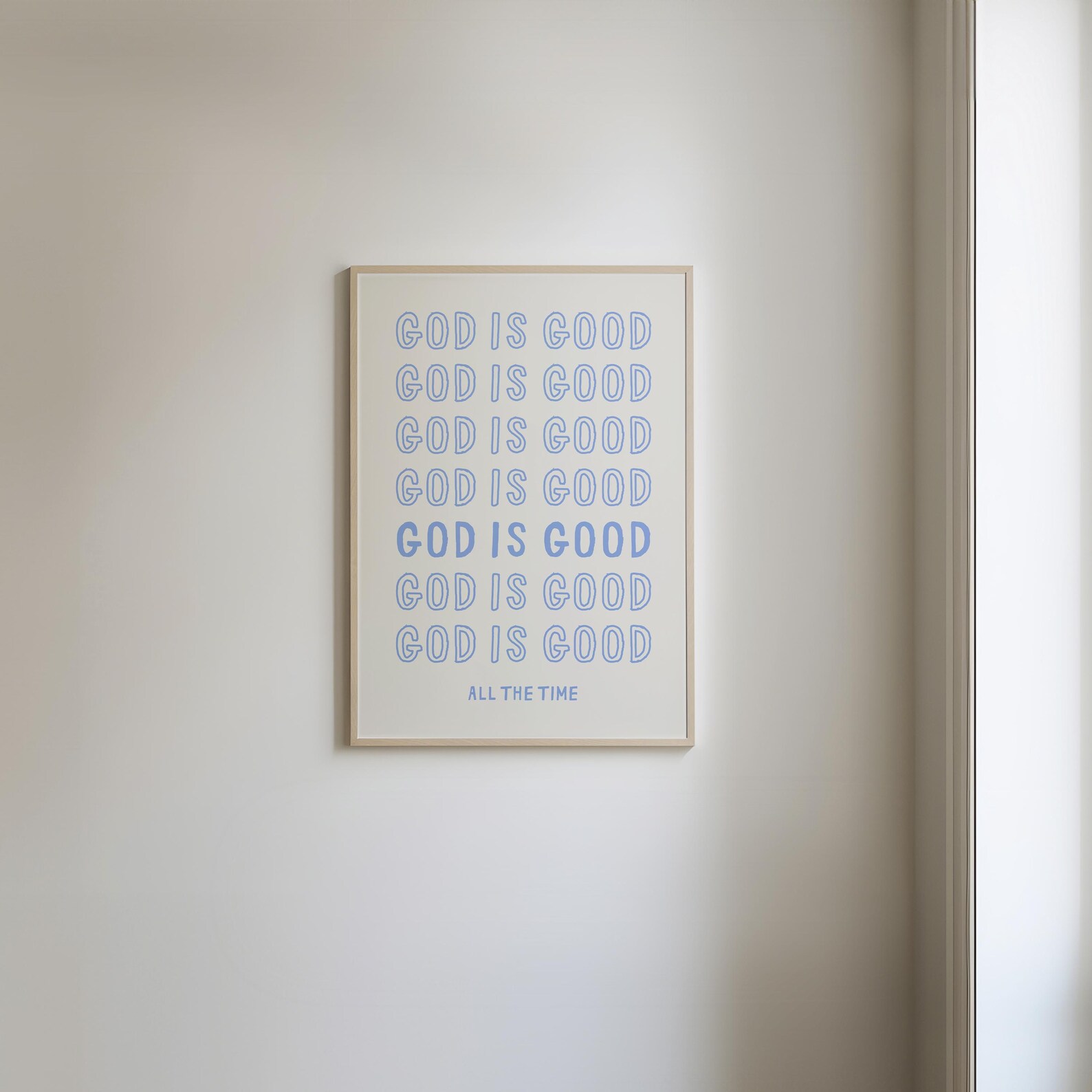 God is Good Print, Bible Verse Poster, Christian Retro Poster ...