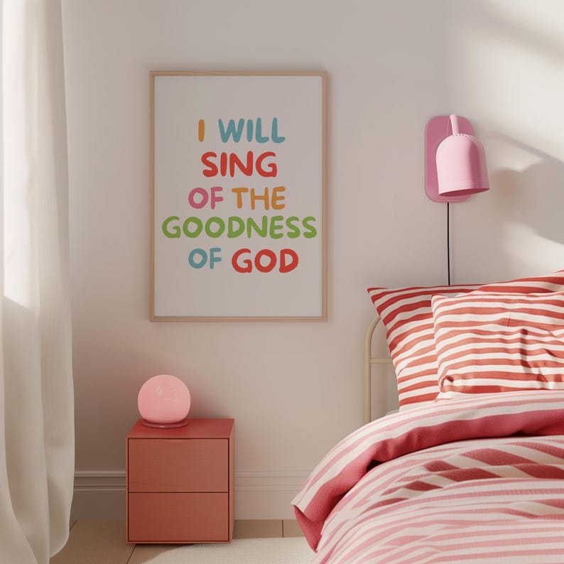 Goodness of God Print, Christian Faith, Jesus, God Poster, Scripture ...
