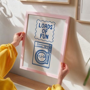 Loads of Fun Poster, Funny Laundry Print, Laundry Room Decor ...
