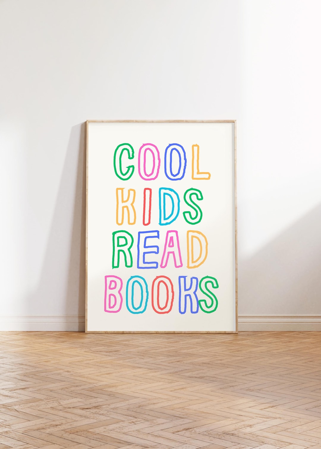 Cool Kids Read Books Print, Kids Reading Book, Playroom Wall Decor ...