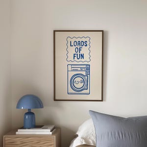 Loads of Fun Poster, Funny Laundry Print, Laundry Room Decor ...