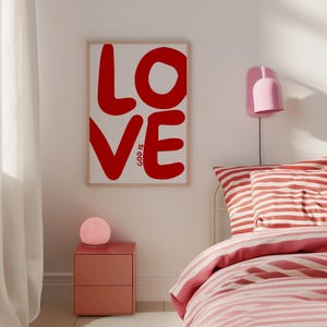 God is Love Print, Bible Verse Poster, Aesthetic Christian Wall Decor ...