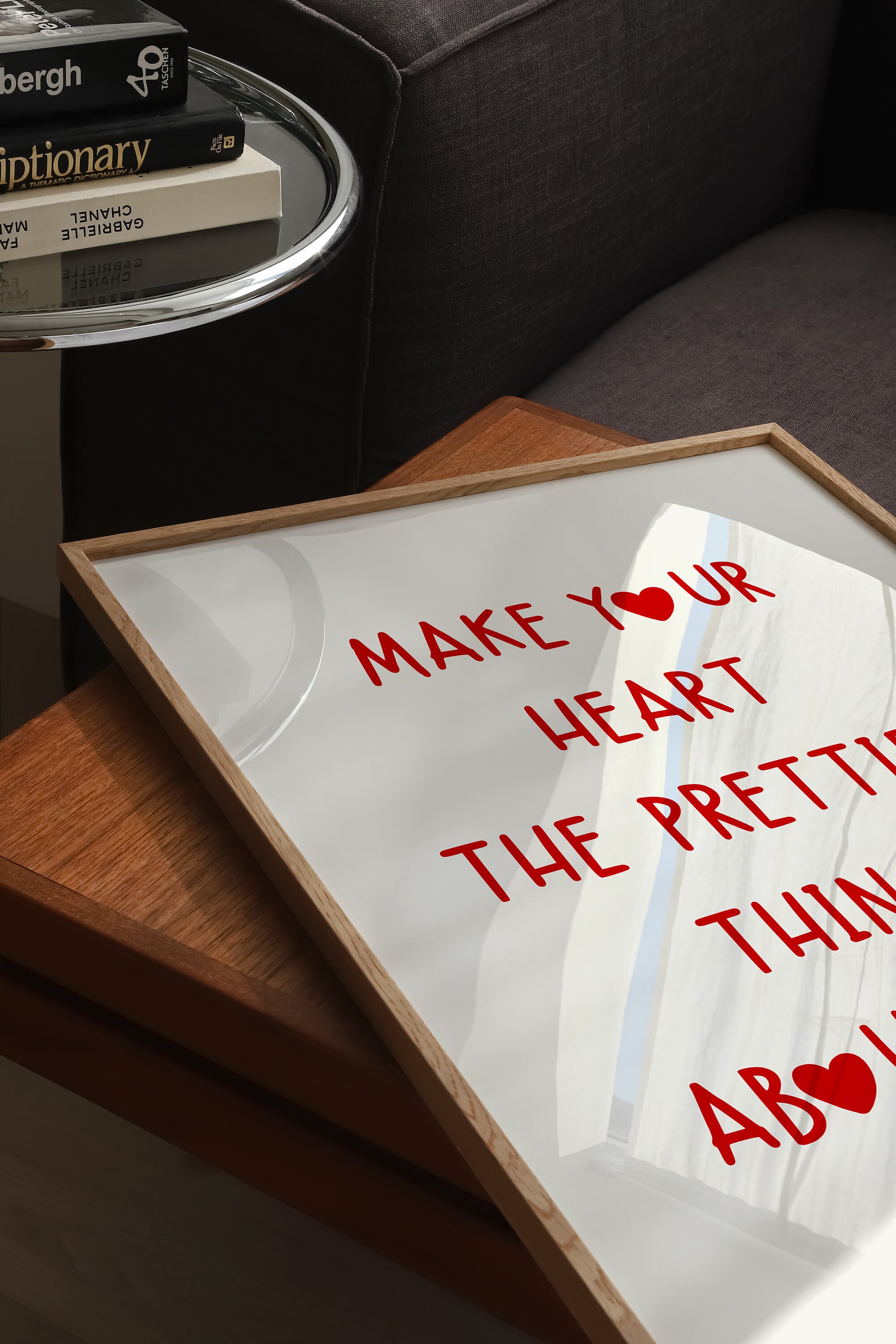 Make Your Heart the Prettiest Thing About You Print, Heart Quote Print ...