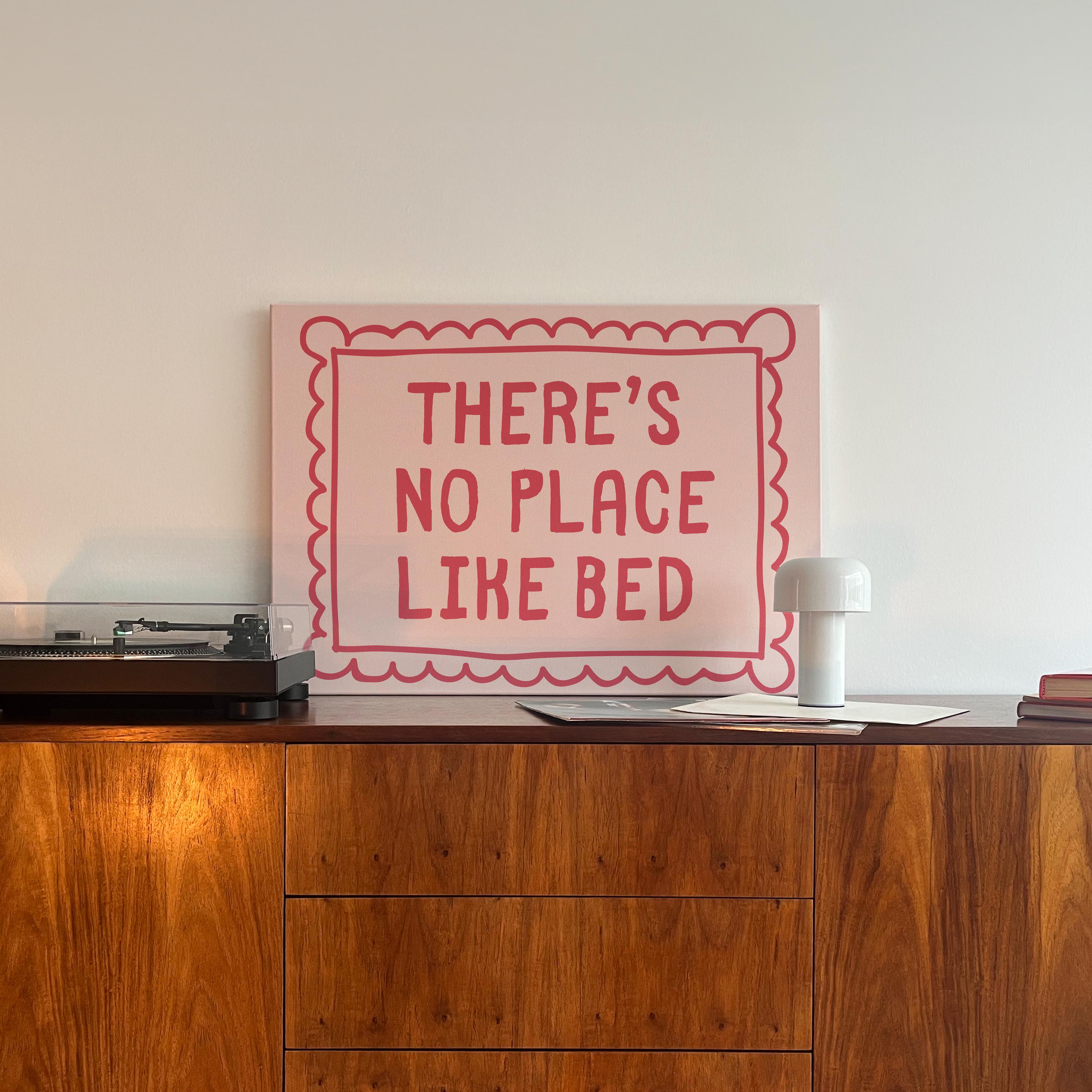 There's No Place Like Bed Print, Cute Above Bed Decor, Trendy ...