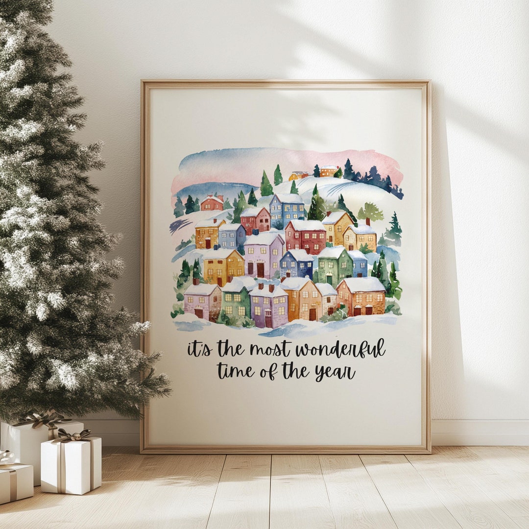 It's the Most Wonderful Time of the Year, Christmas Printables, Cozy ...