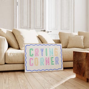 Crying Corner • Girly Wall Art Prints • Trendy Wall Art • Cute ...