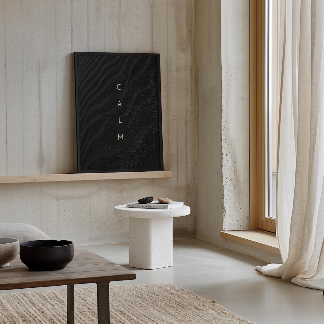 Calm Print, Minimalist Wall Art, Calm Printable Art, Inspirational ...