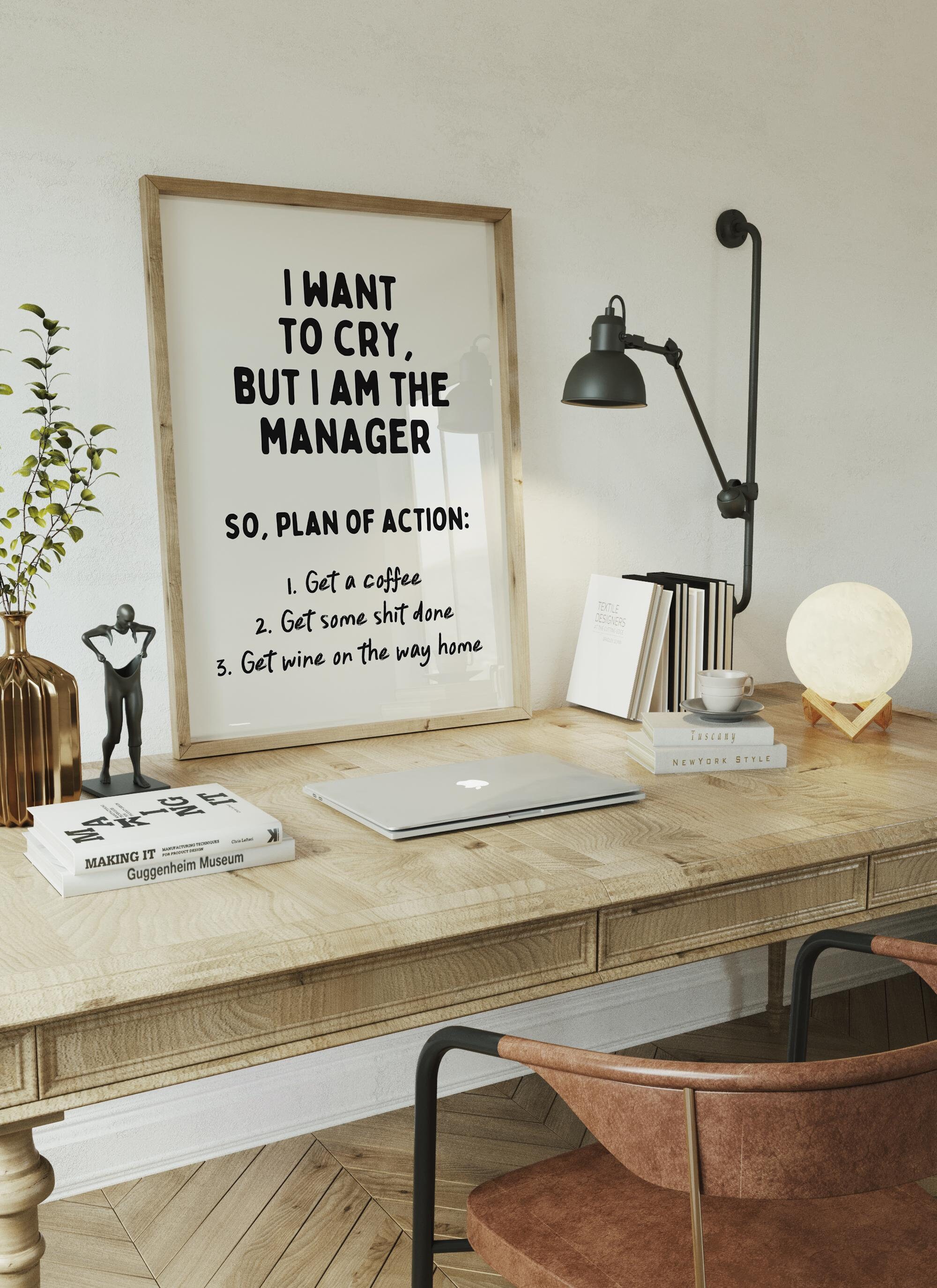 Office Humor Art, Neutral Desk Decor, Office Decor, Sarcastic Home ...