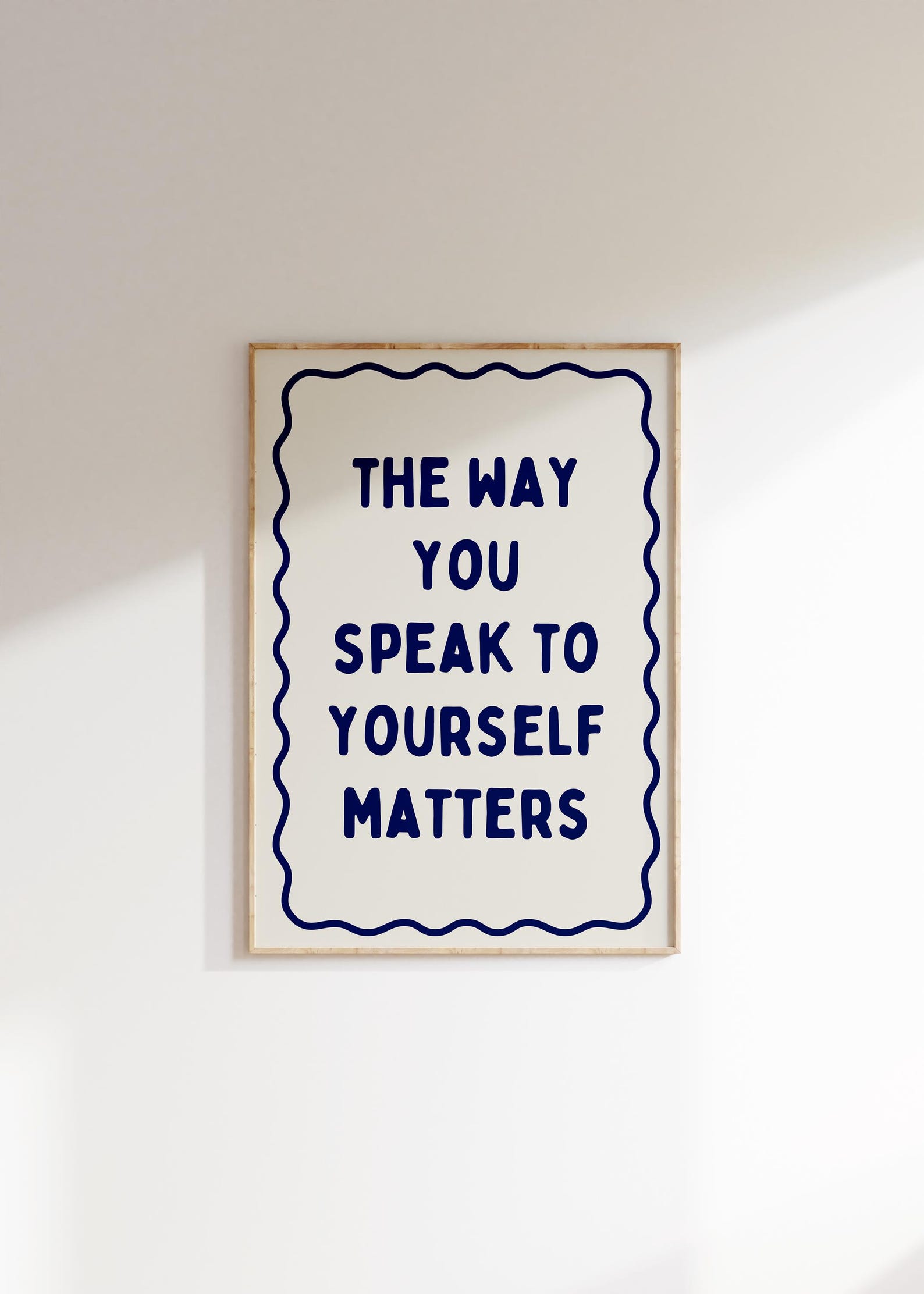 The Way You Speak to Yourself Matters Print, Typography Prints, Mental ...