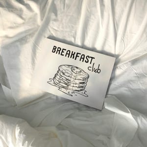 Breakfast Club Pancakes Print, Trendy Kitchen Wall Art (digital ...