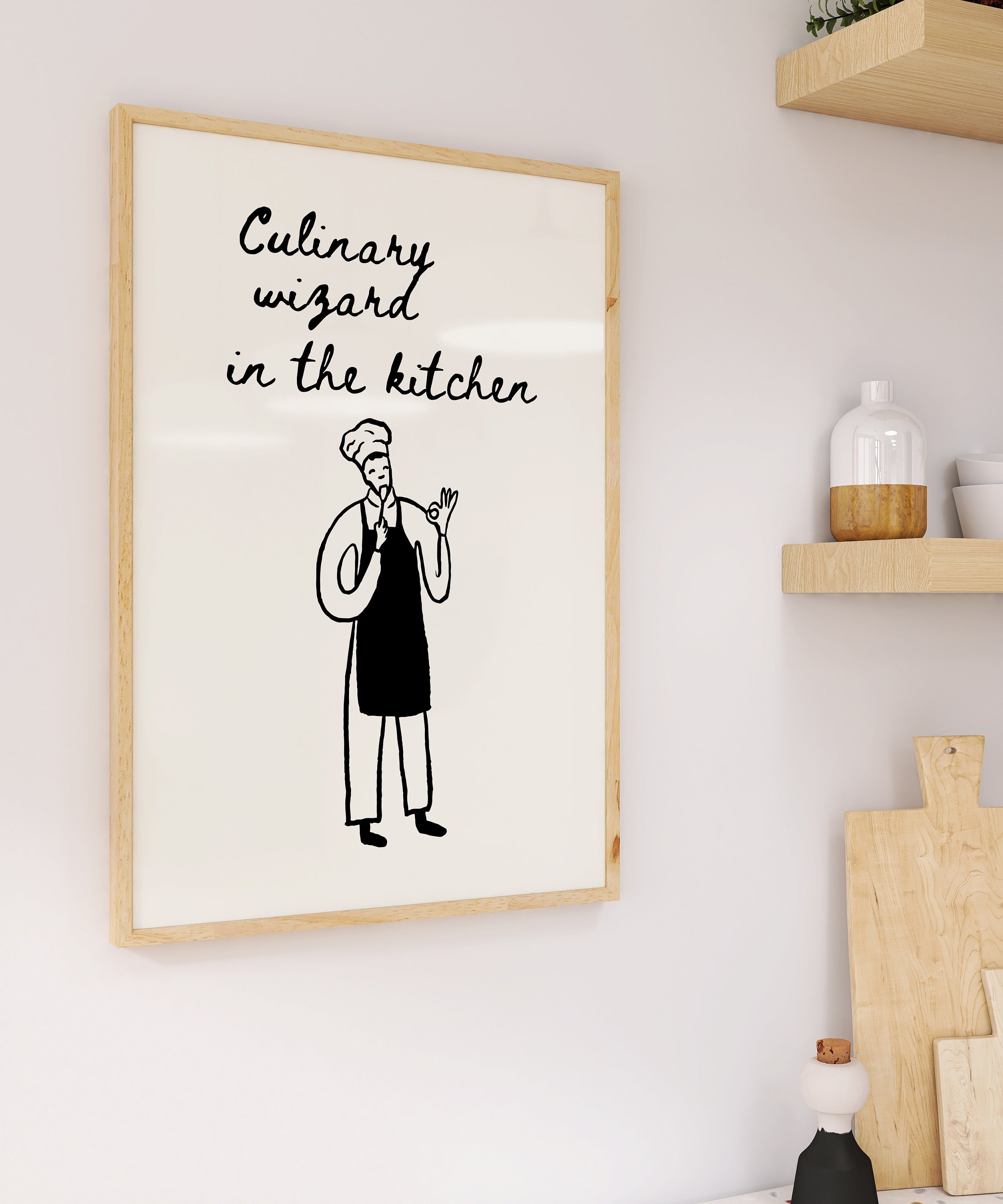 Trendy Foodie Art, Cute Kitchen Posters, Aesthetic Kitchen Decor ...