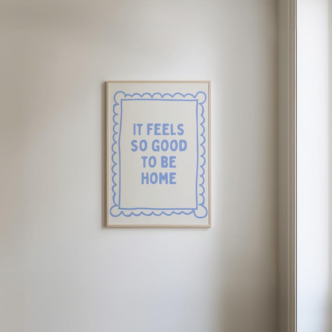 It Feels so Good to Be Home Print, Cute Above Bed Decor, Home Quote ...
