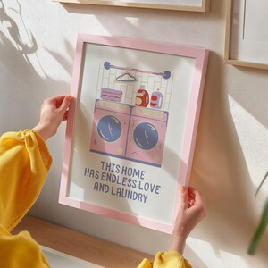 Laundry Room Print, Girly Apartment Wall Art, Laundry Room Decor ...