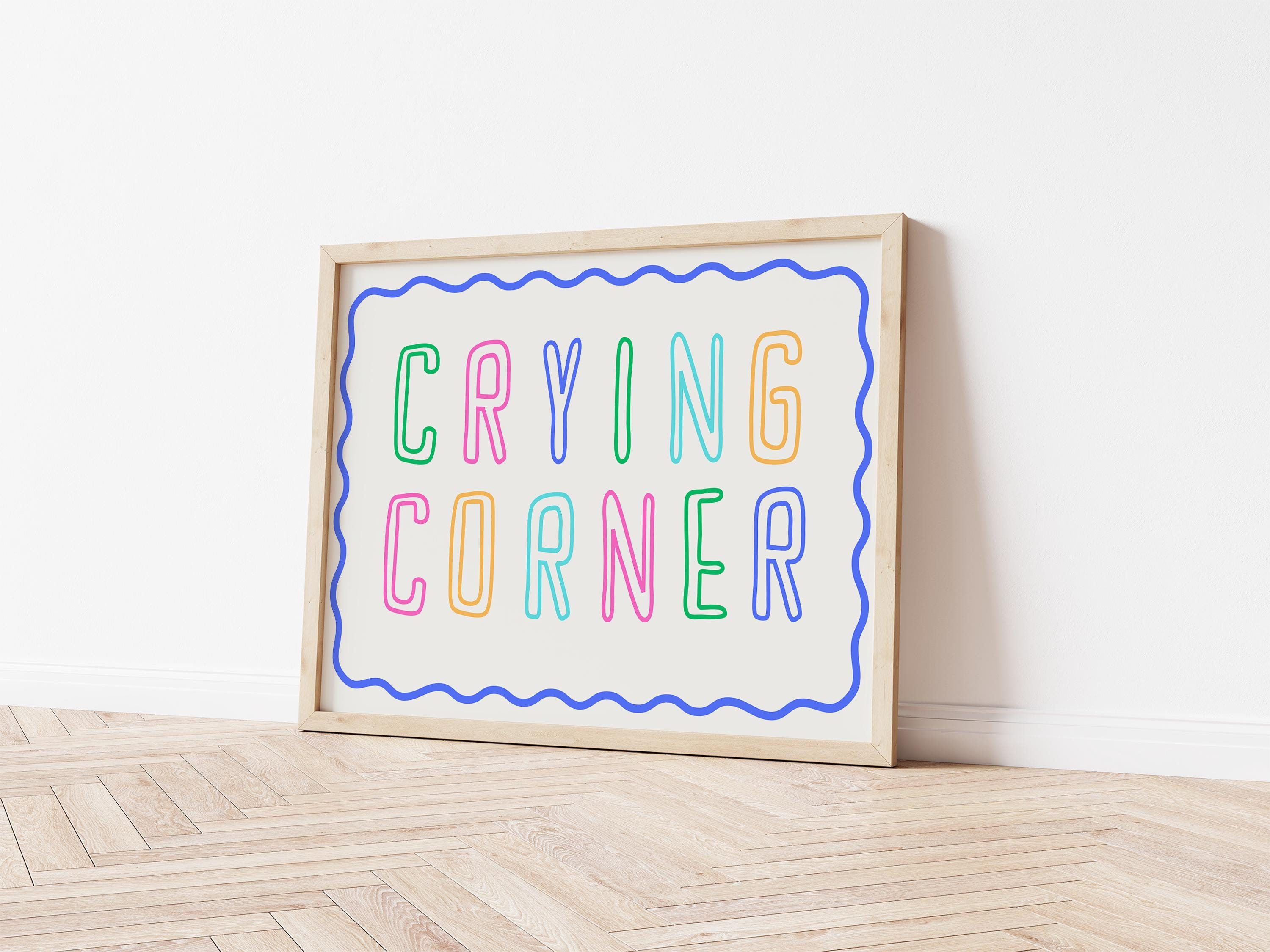 Crying Corner • Girly Wall Art Prints • Trendy Wall Art • Cute ...