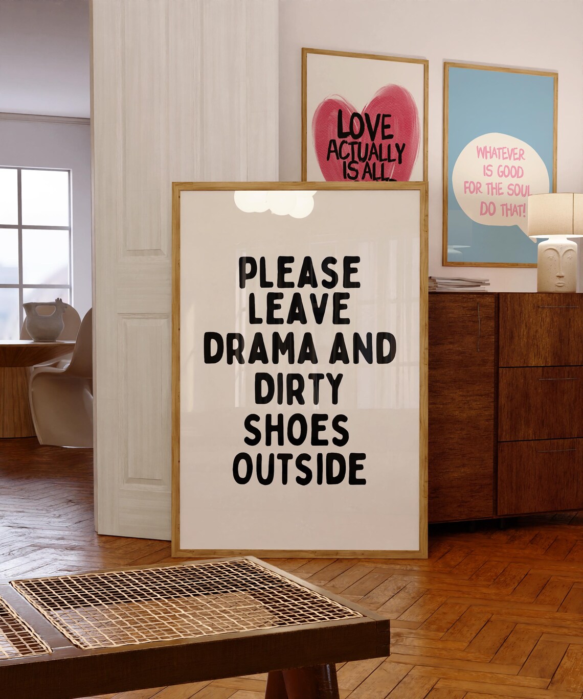 Leave Drama Outside, Dorm Room Decor, Trendy Wall Art Prints, Take off ...