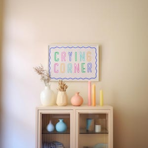 Crying Corner • Girly Wall Art Prints • Trendy Wall Art • Cute ...