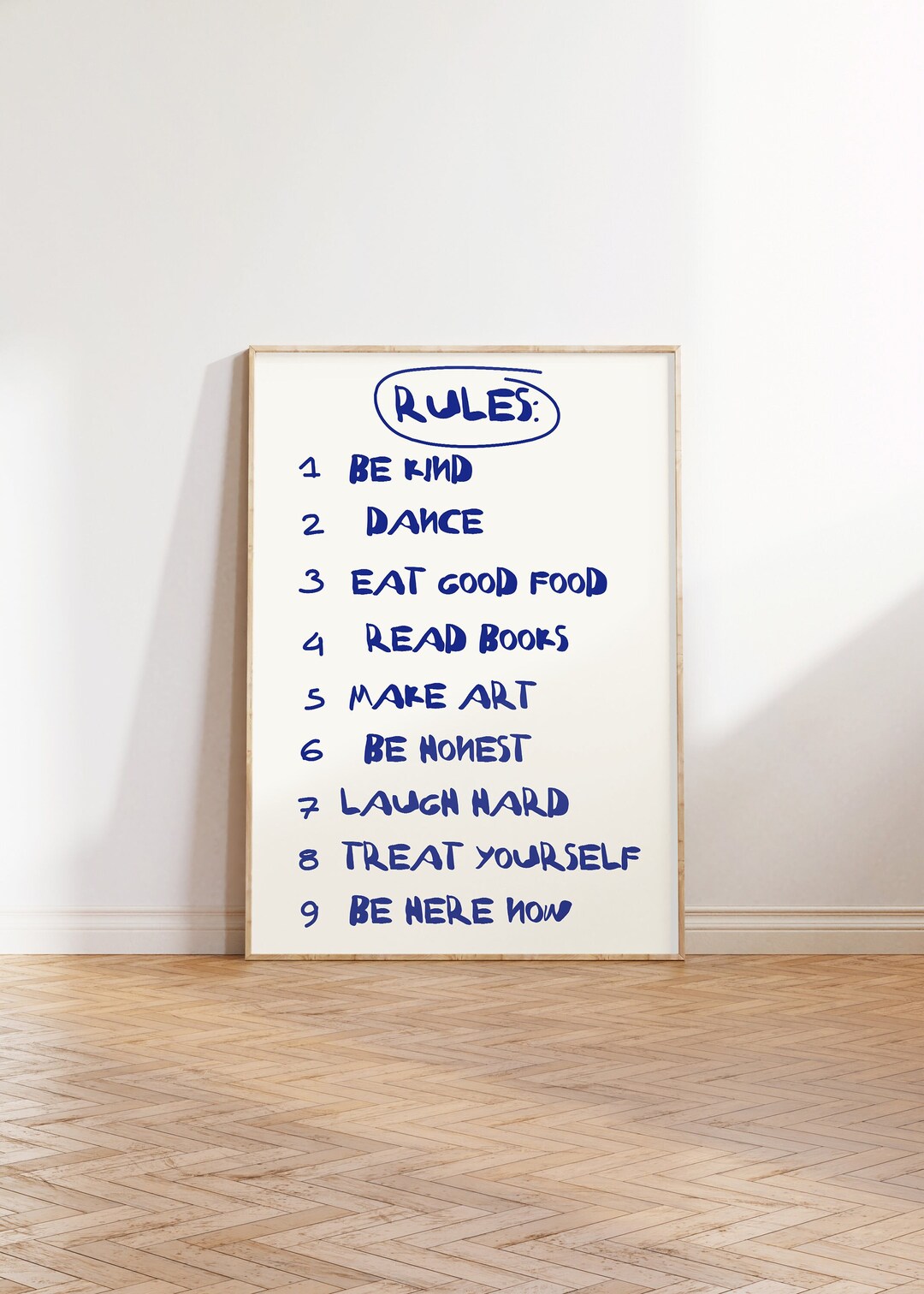 Retro Wall Art House Rules Art Print Trendy Printable Wall - Etsy