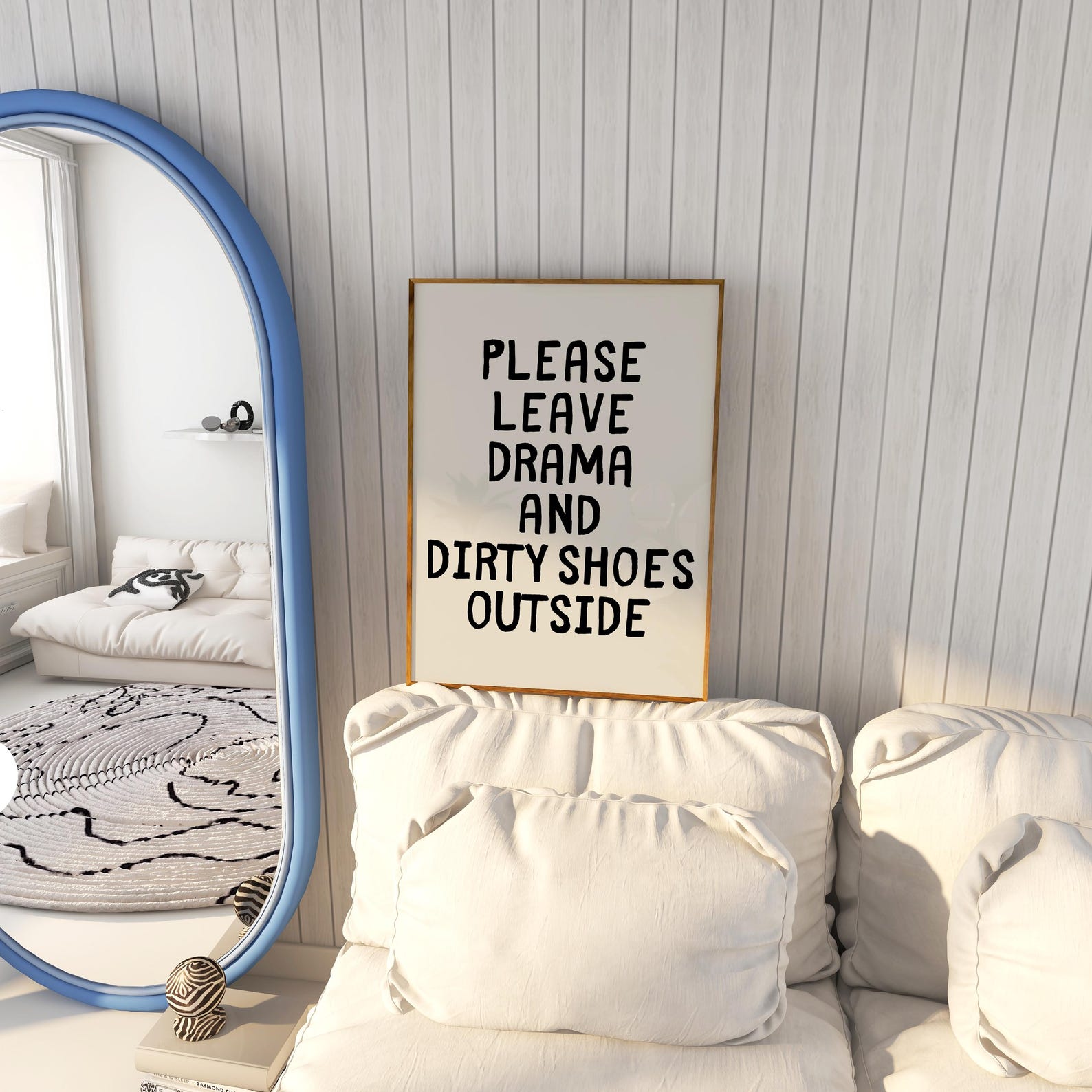 Leave Drama Outside • Dorm Room Decor • Trendy Wall Art Prints • Funny ...