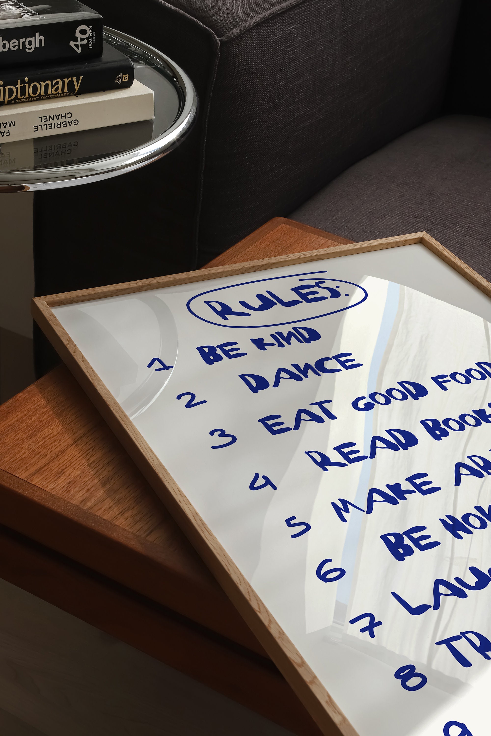 Retro Wall Art | House Rules Art Print | Trendy House Rules List Print ...