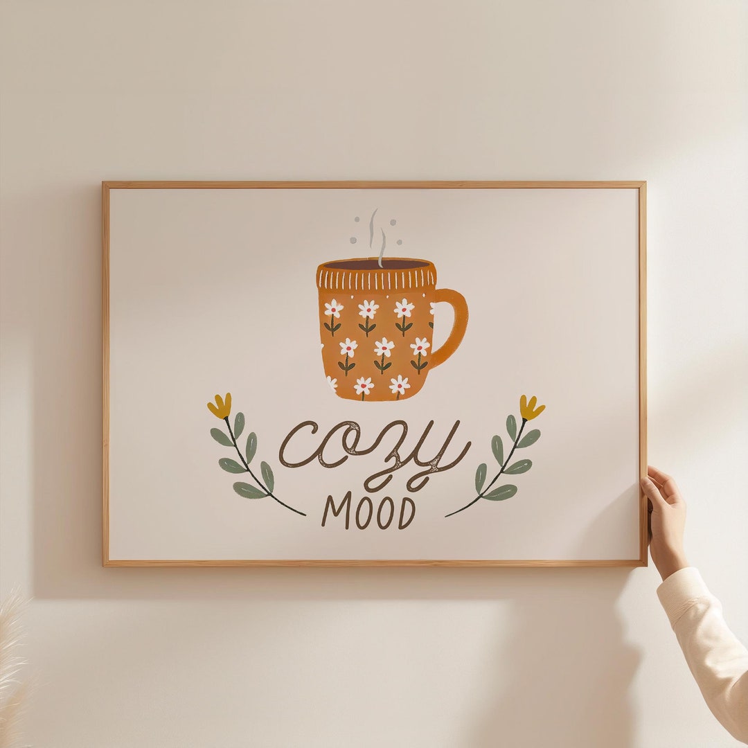 Cozy Fall Print, Cozy Autumn Printables Wall Art, Neutral Fall Decor ...