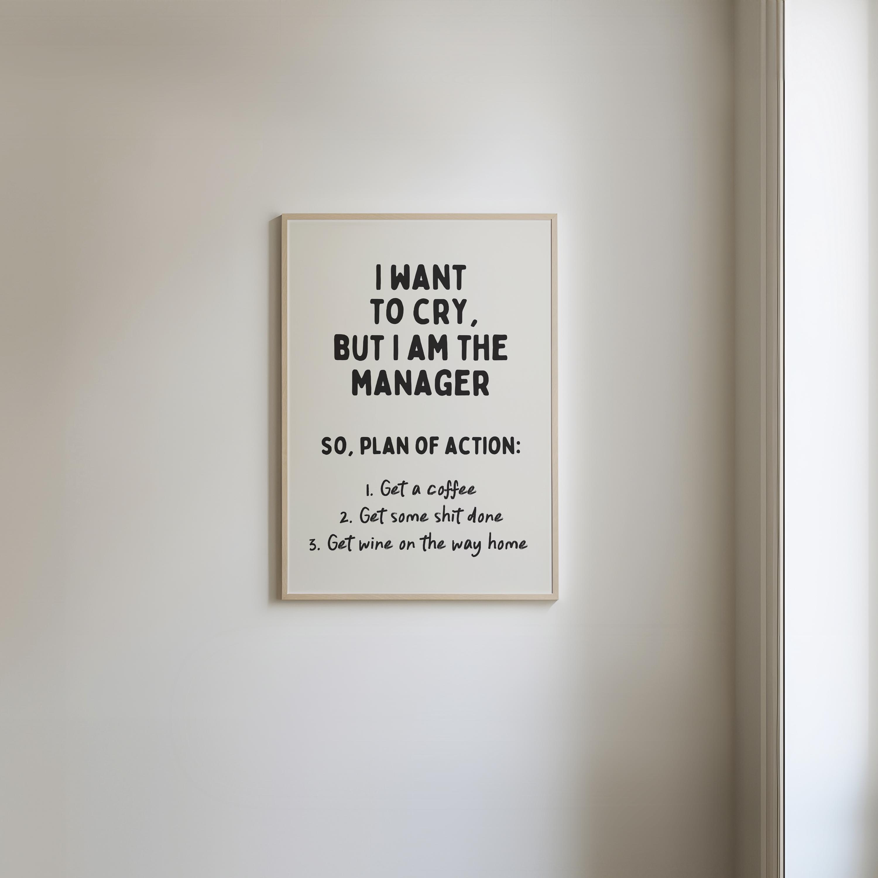 Office Humor Art, Neutral Desk Decor, Office Decor, Sarcastic Home ...